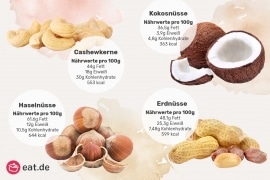 12 Nussarten von A-Z: Welche Sorten Nüsse gibt es?