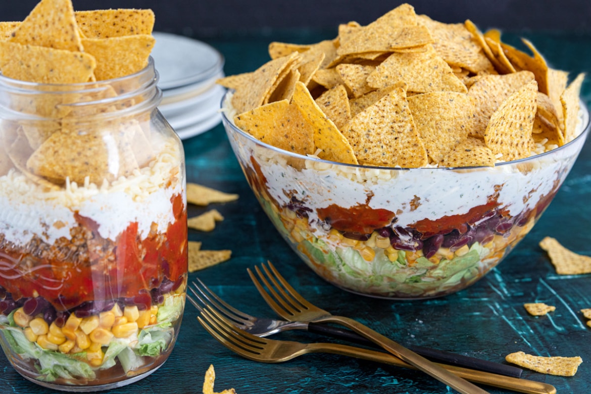 Einfacher Taccosalat mit Schmand | Rezept