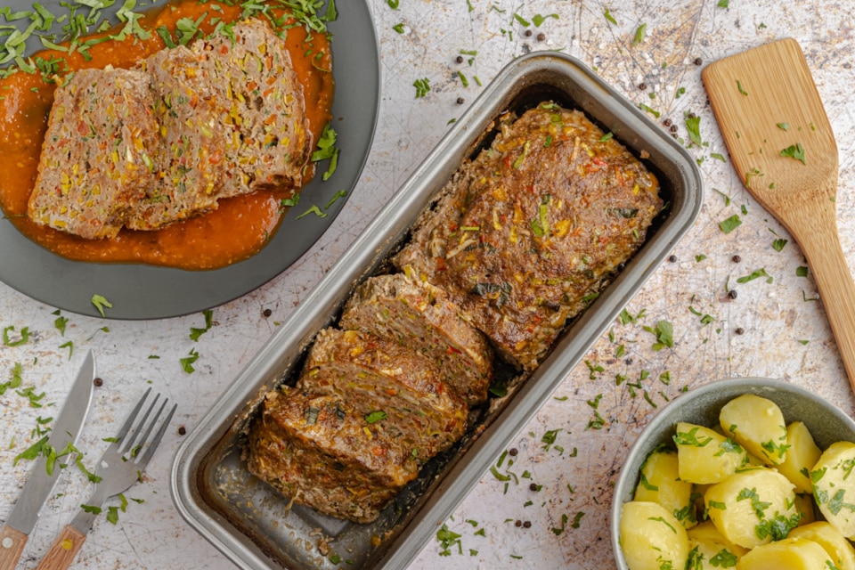 Hackbraten In Kastenform Mit Ei