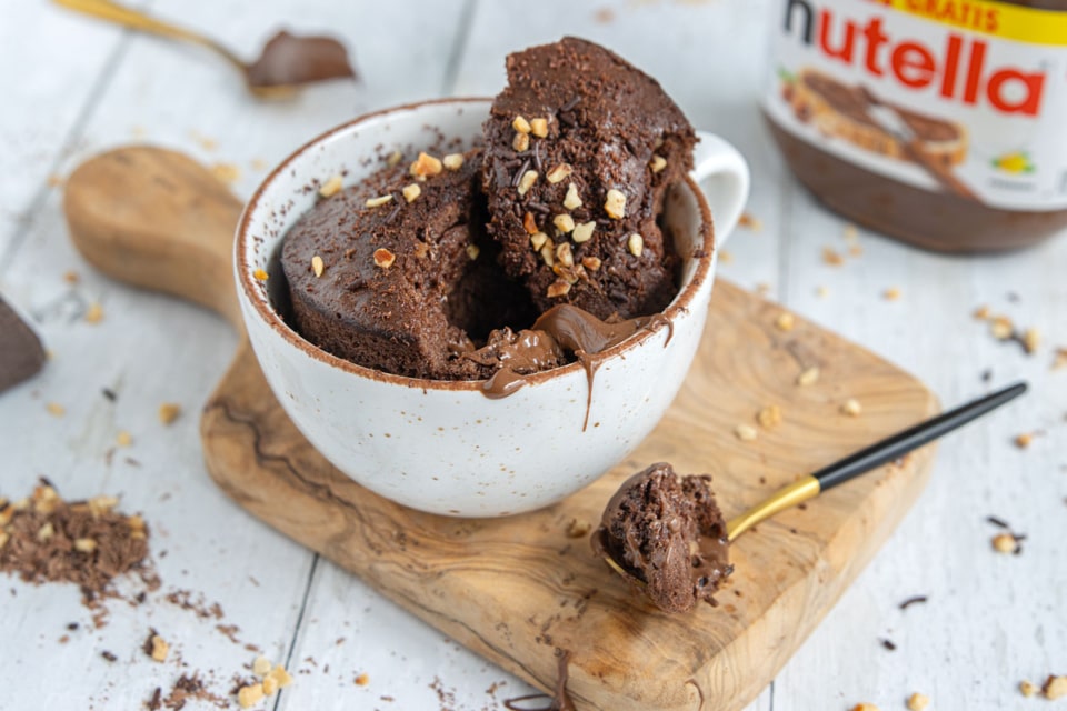 Spannende Tassenkuchen Rezept Nutella Bilder