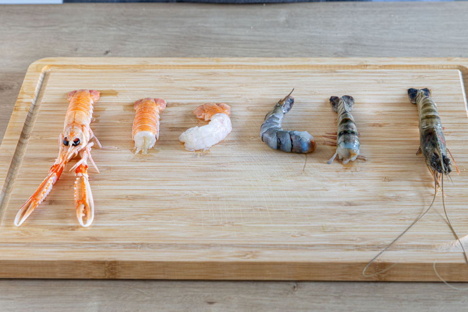 Schöne Unterschied Garnele Und Scampi Bild
