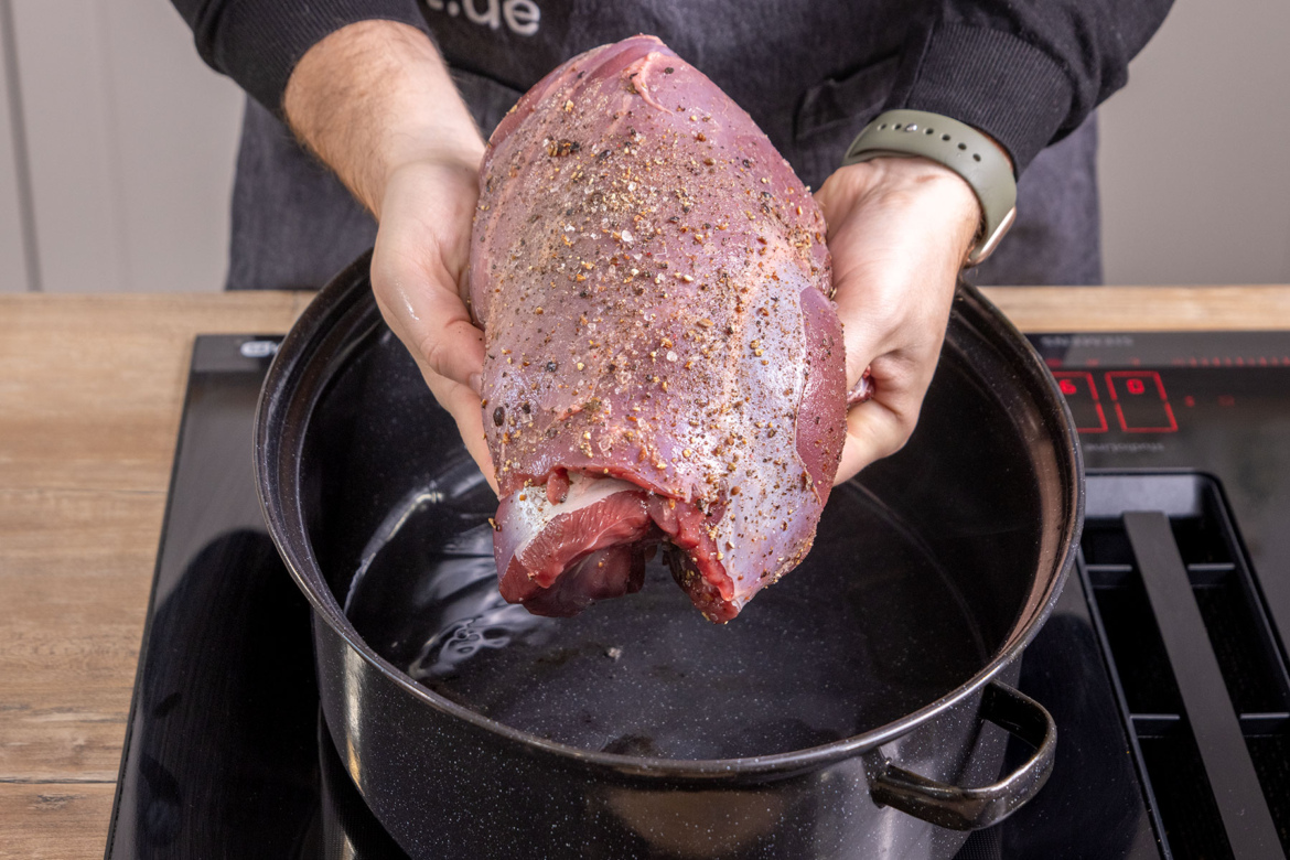 Rehschulter im Backofen