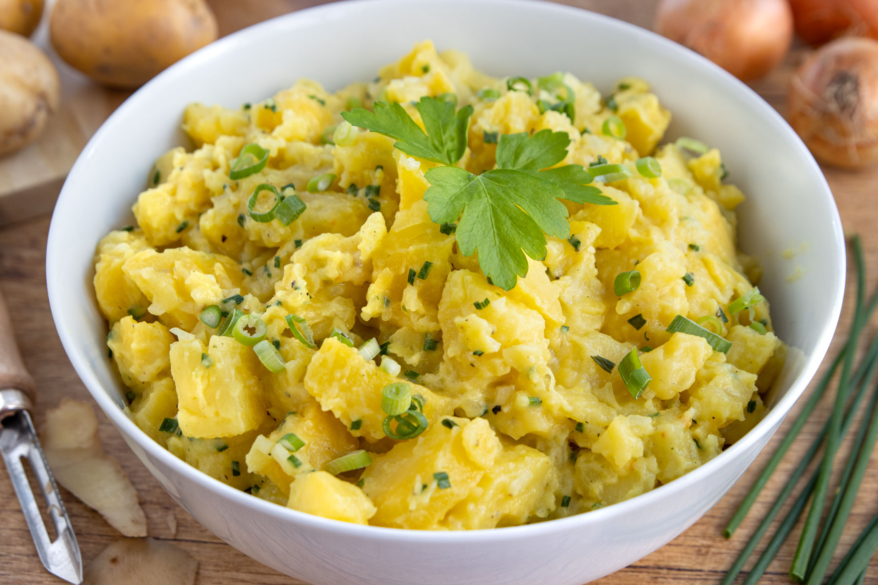 Bayerischer Kartoffelsalat Mit Speck Rezeptwelt