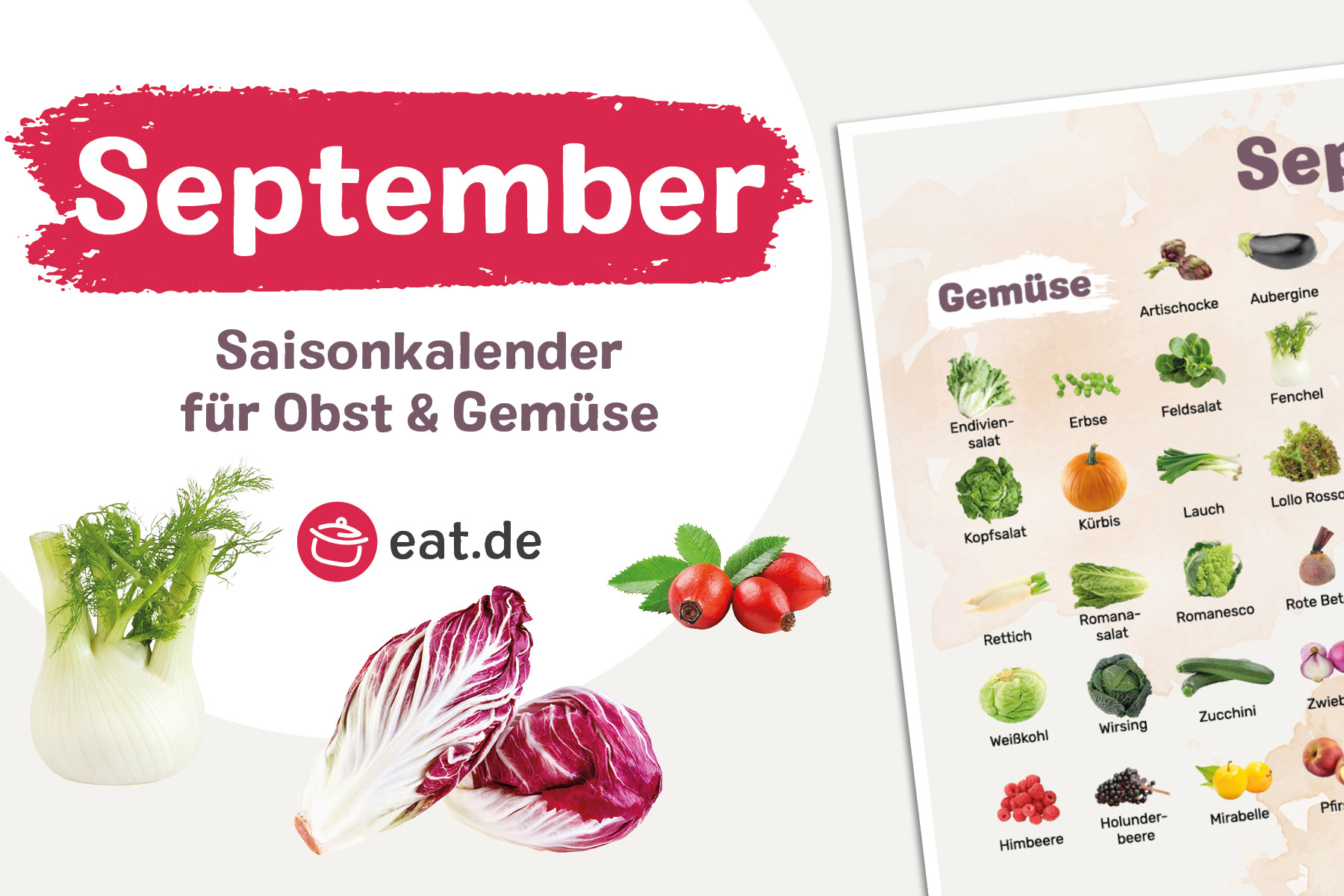 Saisonkalender August für Obst und Gemüse