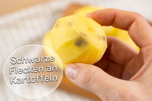 Schwarze Flecken an Kartoffeln: was tun?
