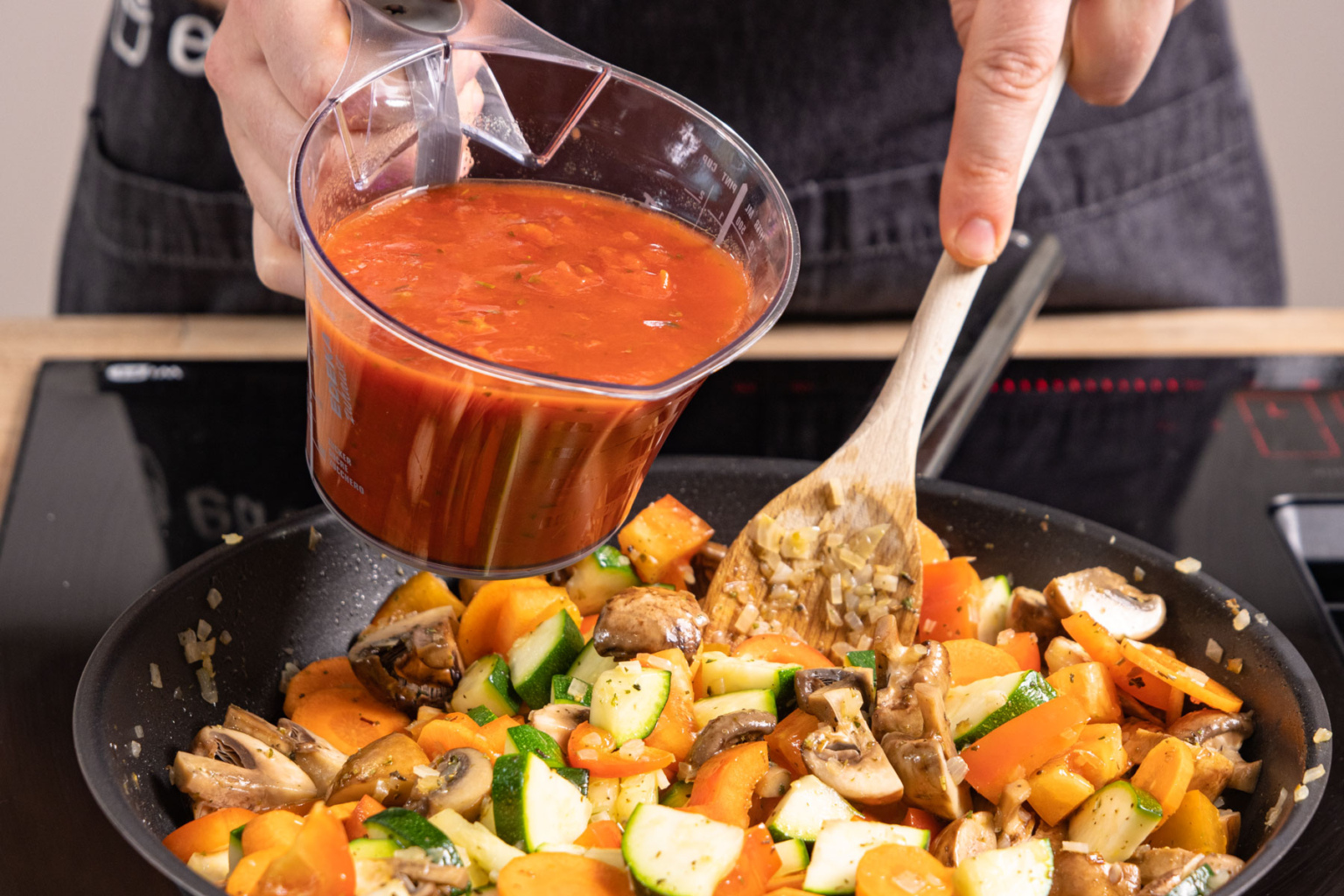 Gemüselasagne: vegetarische Lasagne, einfach und kalorienarm