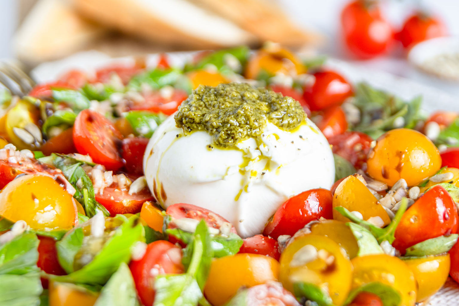 Hüttenkäsetaler mit Haferflocken