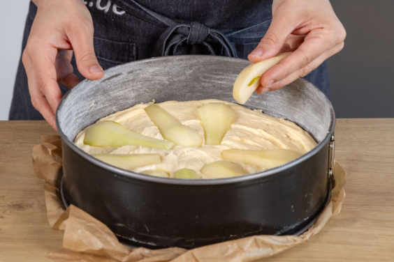 Birnenkuchen mit frischen Birnen: einfach & saftig