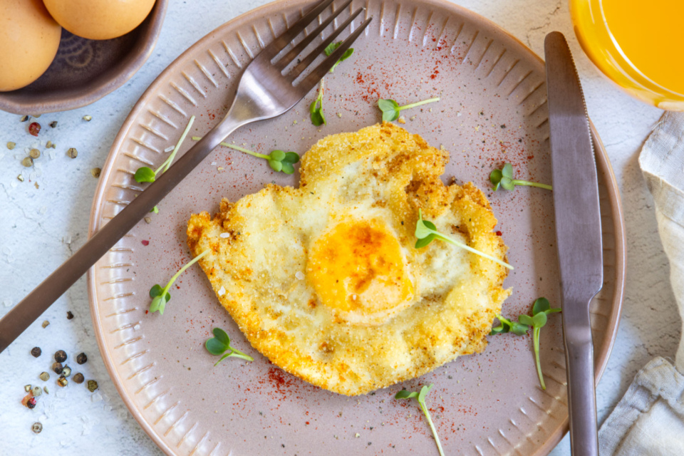 Paniertes Spiegelei | Rezept