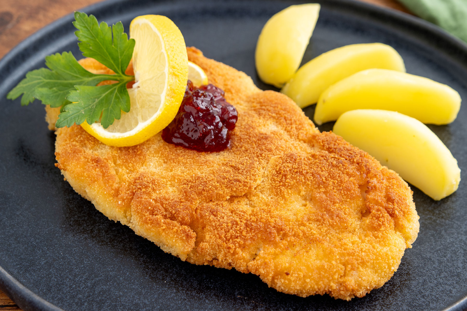 Schnitzel aus der Heißluftfritteuse