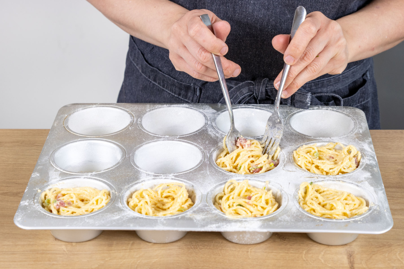 Spaghetti-Muffins: schnell & so einfach