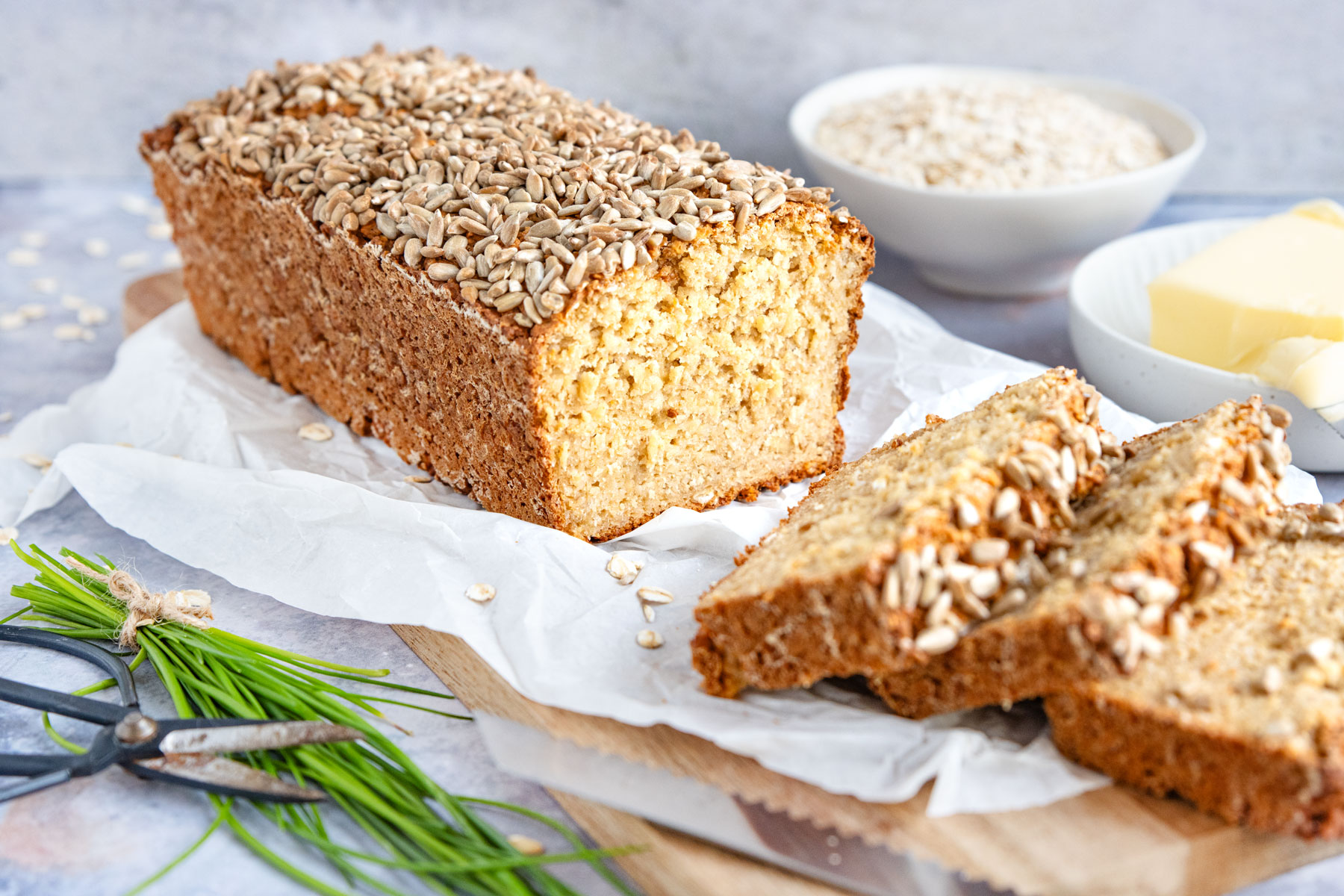 Haferbrot ohne Mehl | Rezept