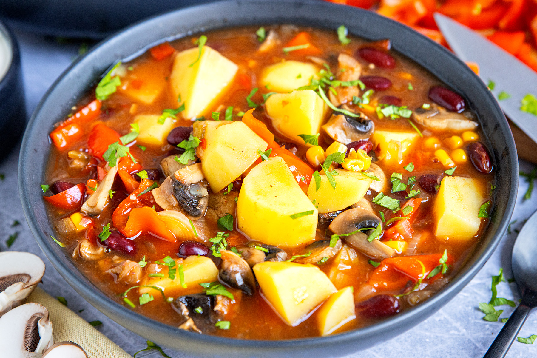 Vegetarische Ofensuppe | Rezept