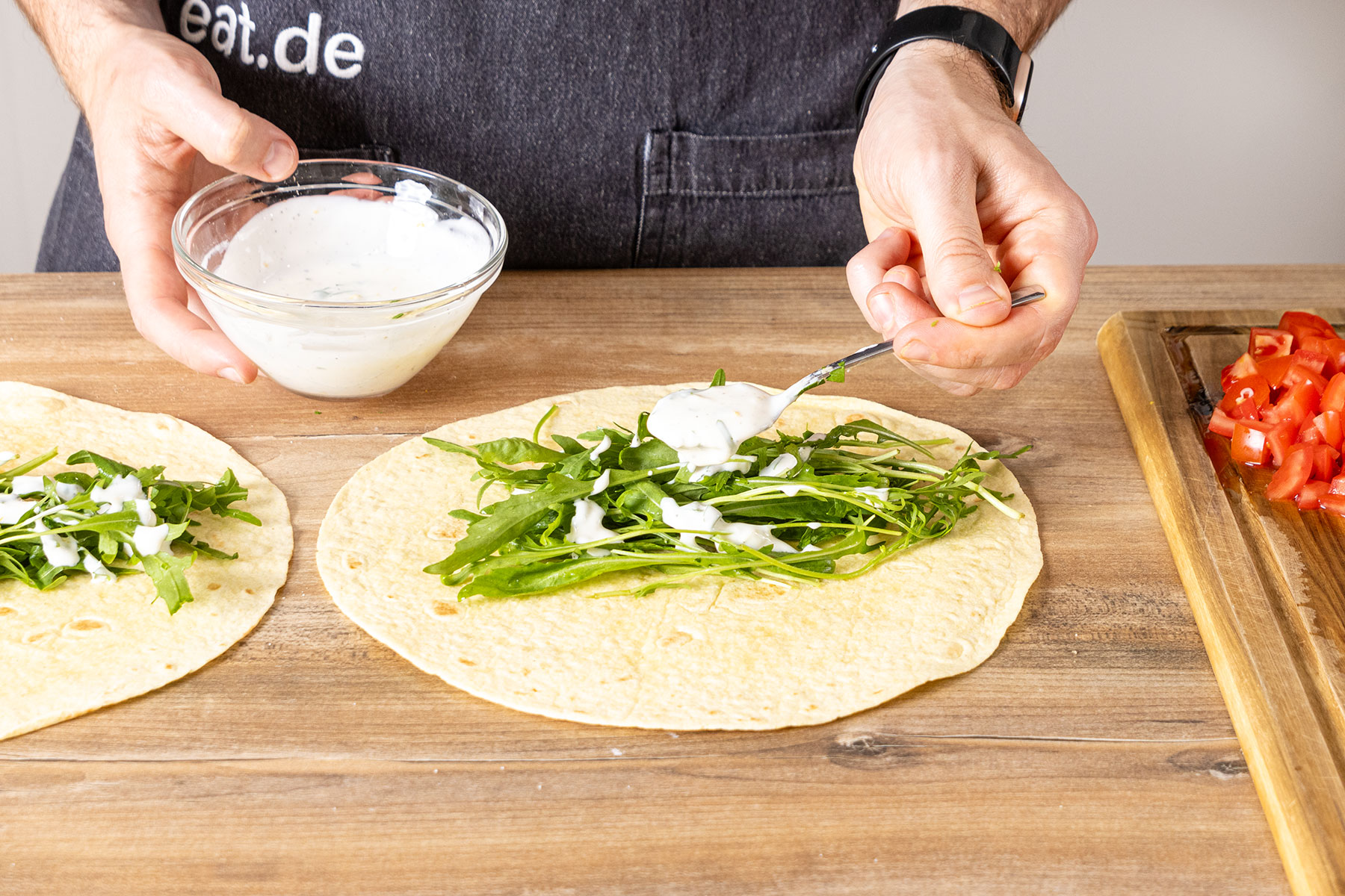 Wraps mit Hähnchen | Rezept