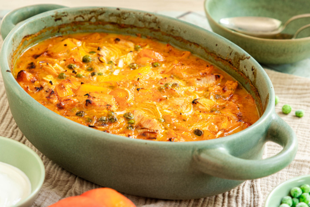 Einfache Ofensuppe mit Hähnchen und Ananas