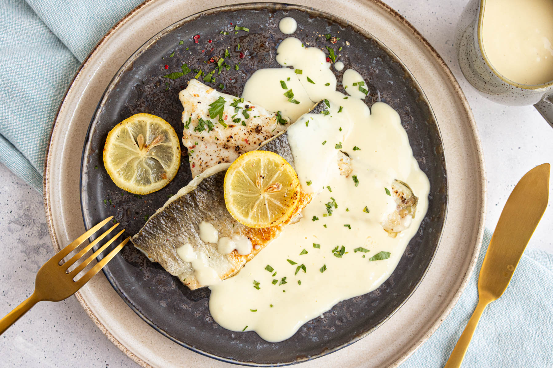Verwunderlich Dillsosse Zu Fisch Bild