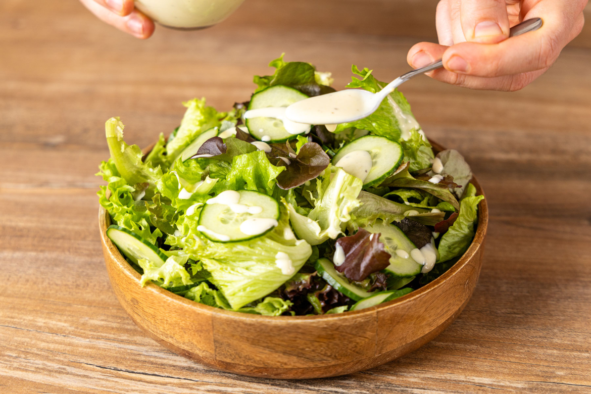 Einfacher Lollo Rosso Salat