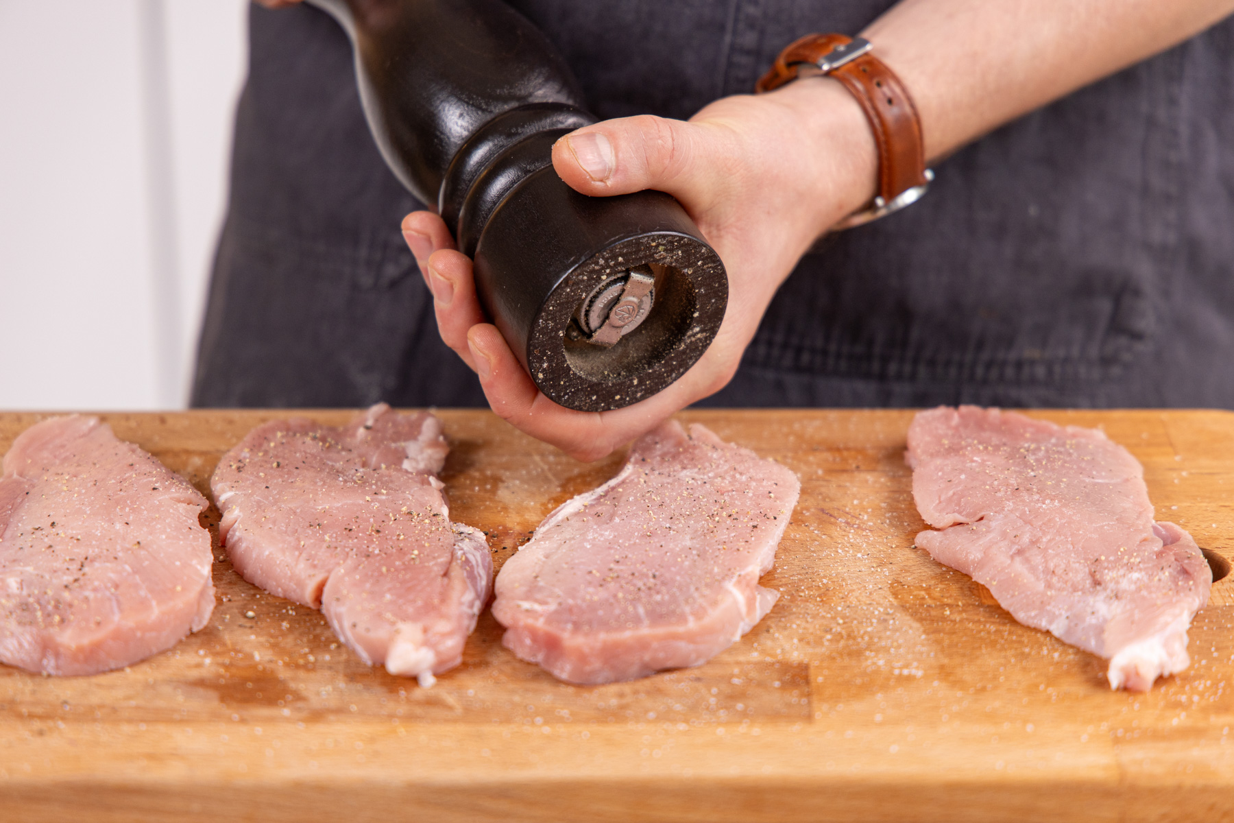 Panierte Schnitzel aus dem Backofen