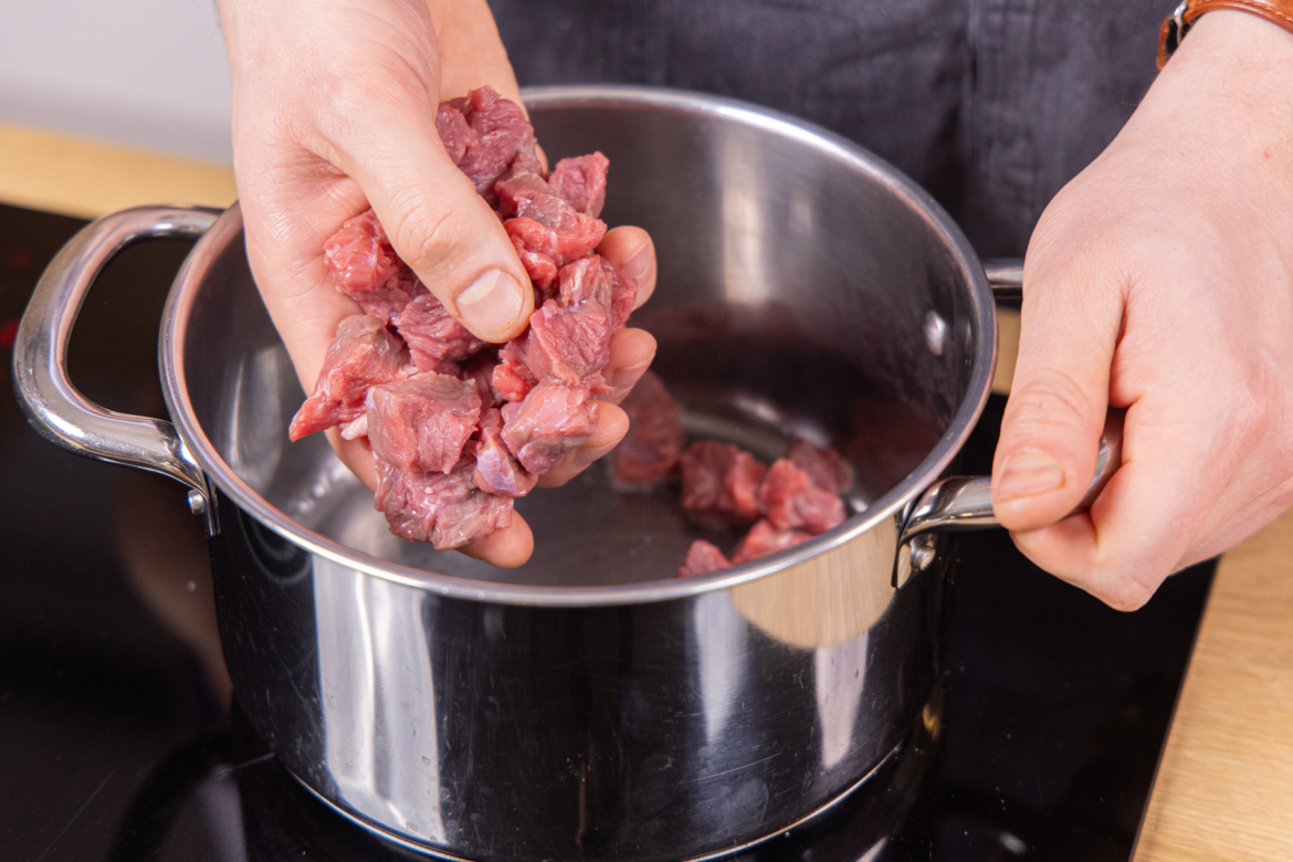 Wirsingeintopf mit Rindfleisch