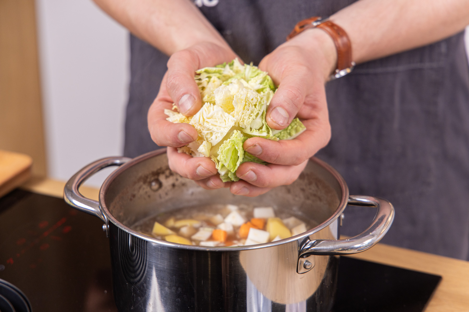 Wirsingeintopf mit Rindfleisch