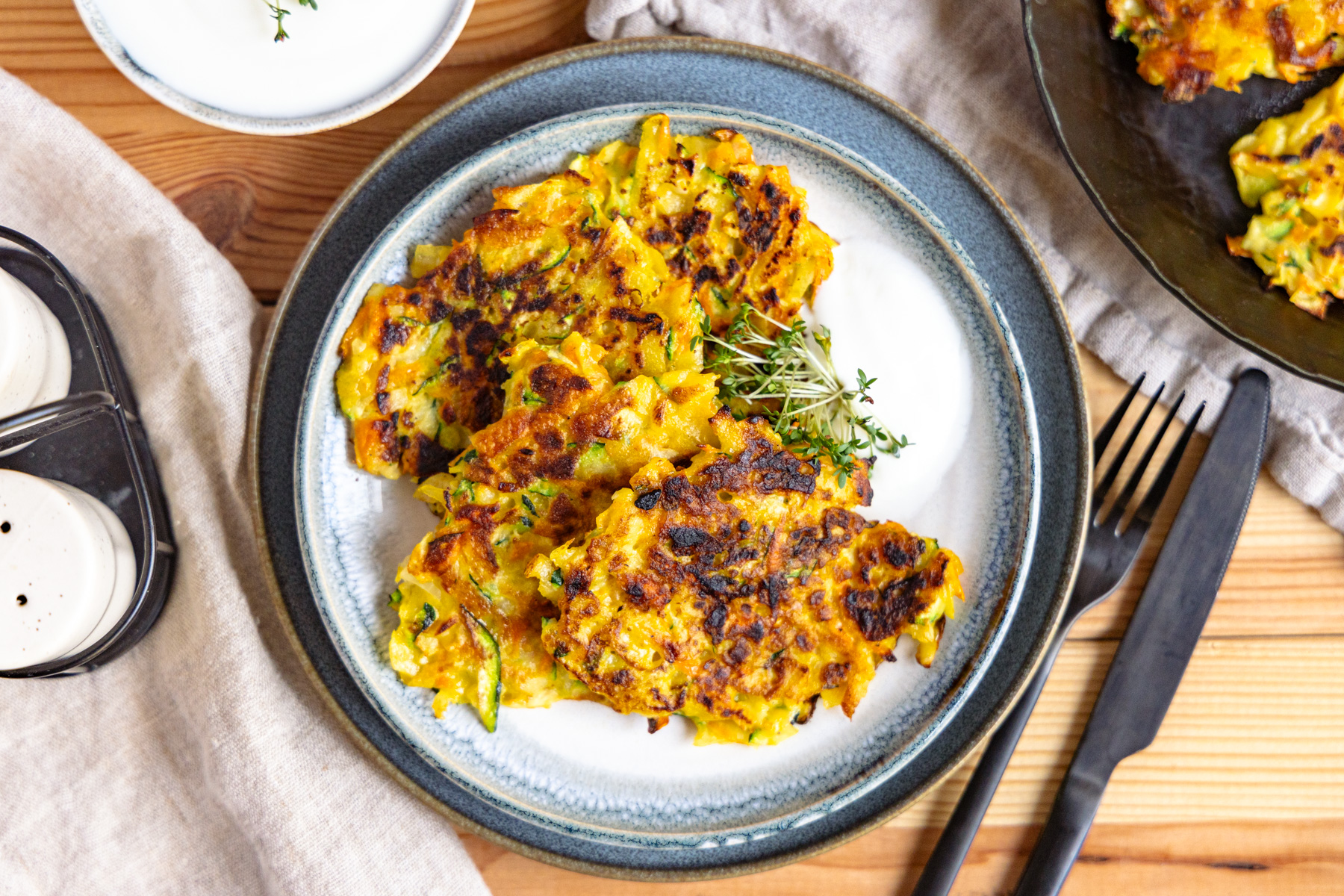 Gemüsepuffer: das einfache & schnelle Rezept