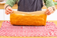 Biskuitrolle mit Muster