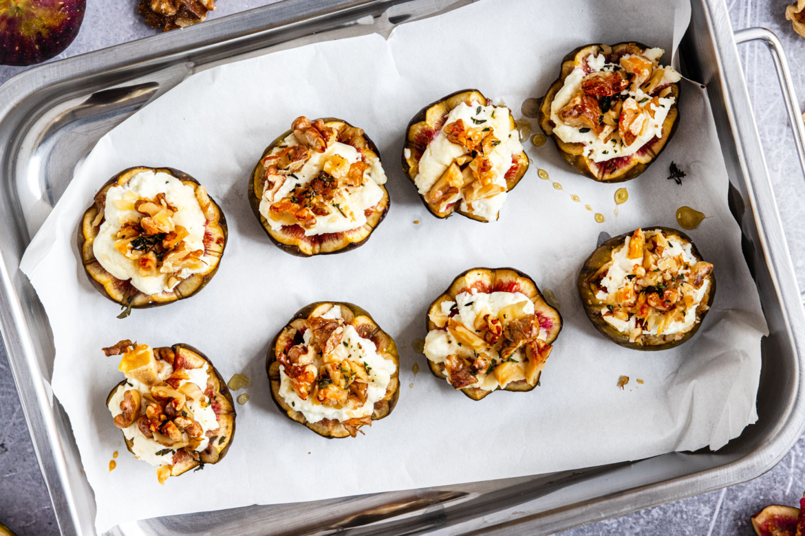 Feigen mit Ziegenkäse