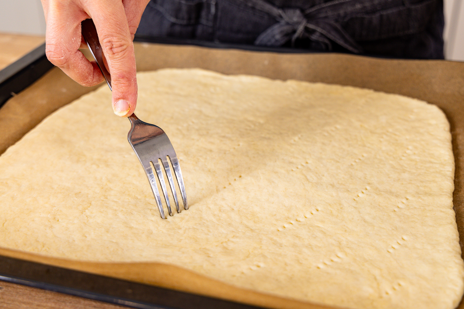 Apfelkuchen mit Quark-Öl-Teig vom Blech