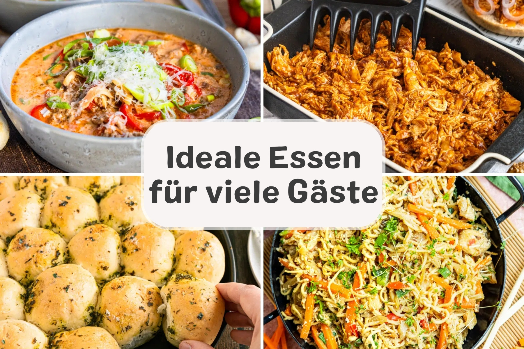 Essen für viele Gäste: Rezepte mit wenig Aufwand